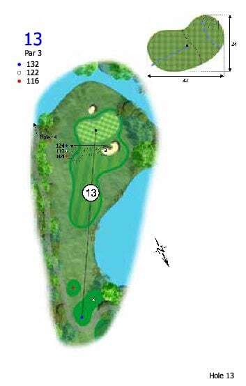 Hole 13 – Emerald Lakes Golf Club