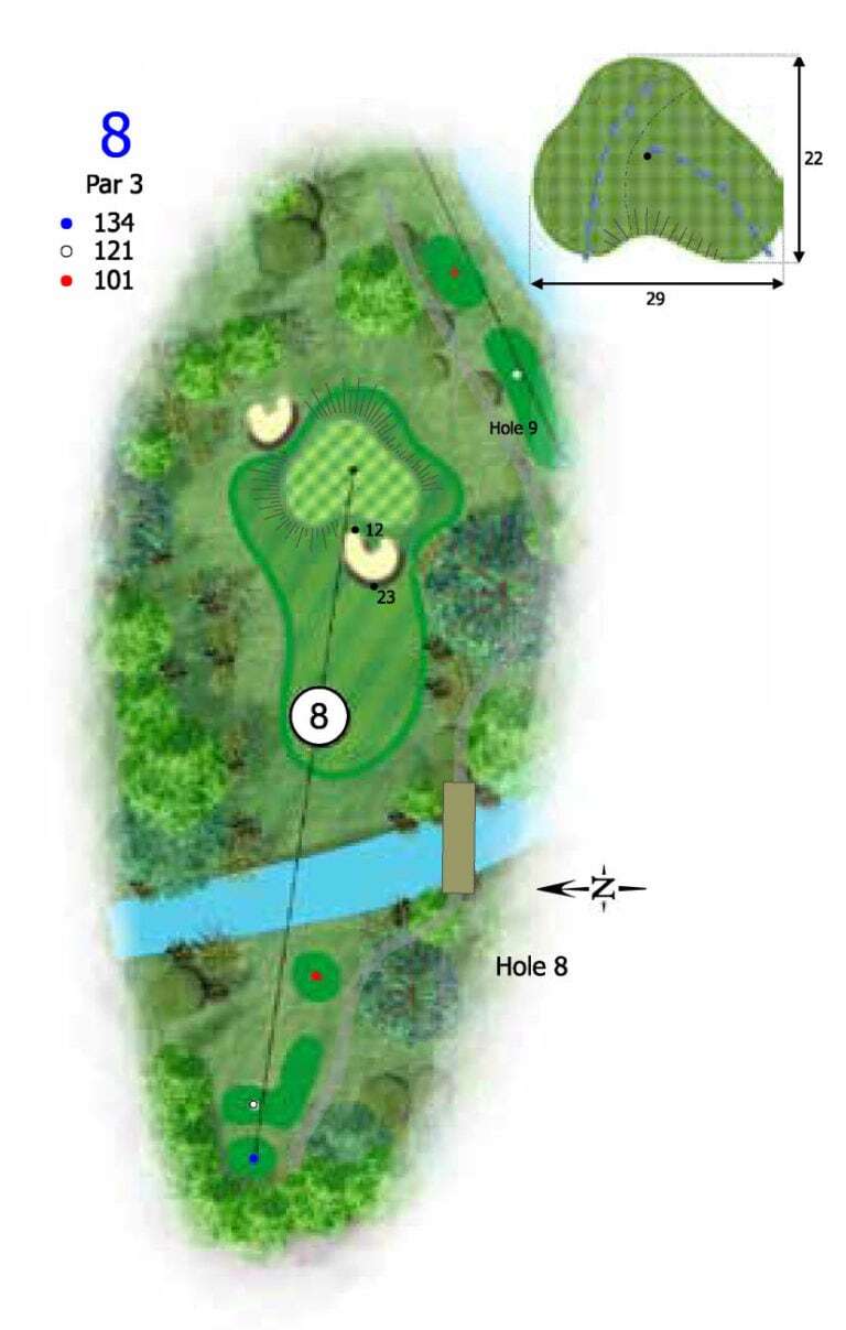 Hole 8 – Emerald Lakes Golf Club